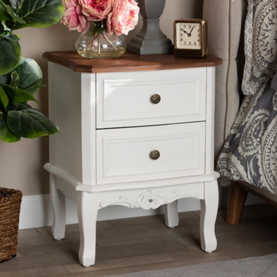 Click here for Darlene 2-Drawer Nightstand  White prices