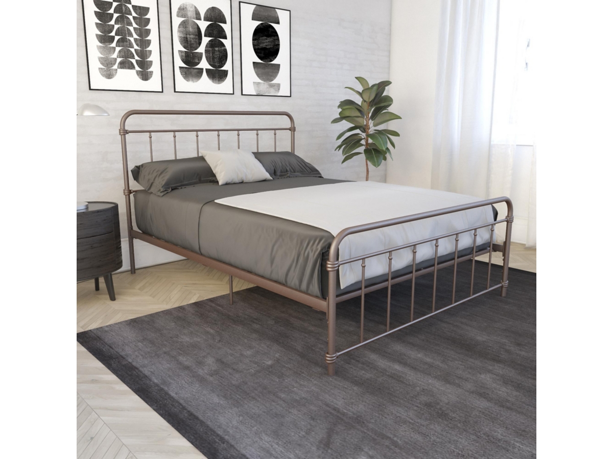 Metal bed frame queen ashley furniture store