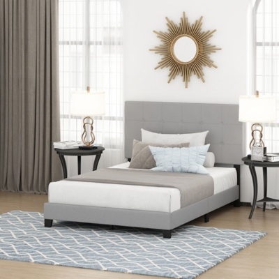 Click here for Furinno Furinno Full Laval Button Tufted Bed Frame... prices