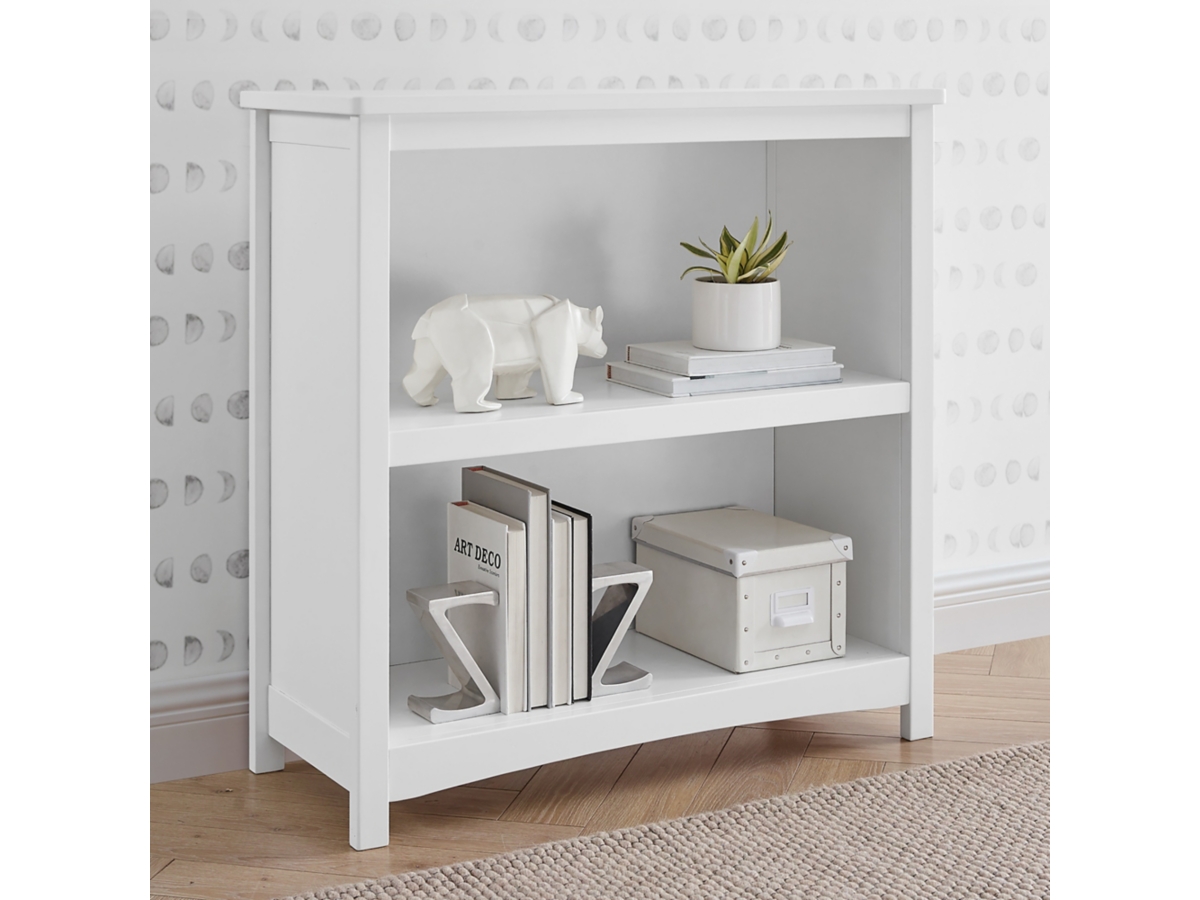 White 2 shelf bookcase store