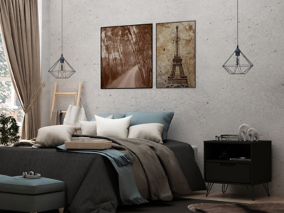Click here for Modern 1 Drawer Nightstand  Black prices