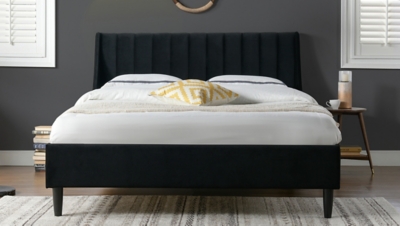 Click here for Aspen Vertical Tufted Platform Bed  Anthracite Bla... prices