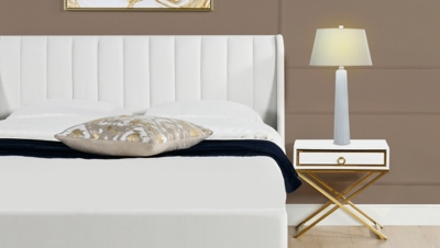 Click here for Aspen Vertical Tufted Modern Platform Bed  Cloud W... prices