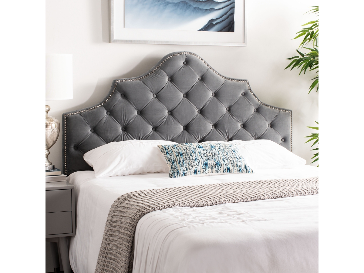 Upholstered panel headboard queen store