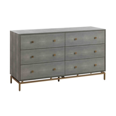 TOV Funiture Pesce Shagreen 6 Drawer Dresser | Ashley