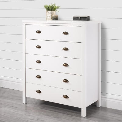 Click here for Boston 5 Drawer Dresser  White prices