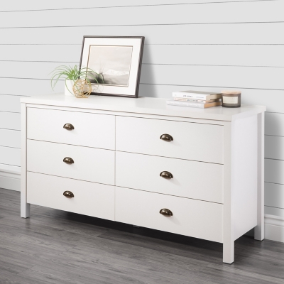 Click here for Boston 6 Drawer Dresser  White prices