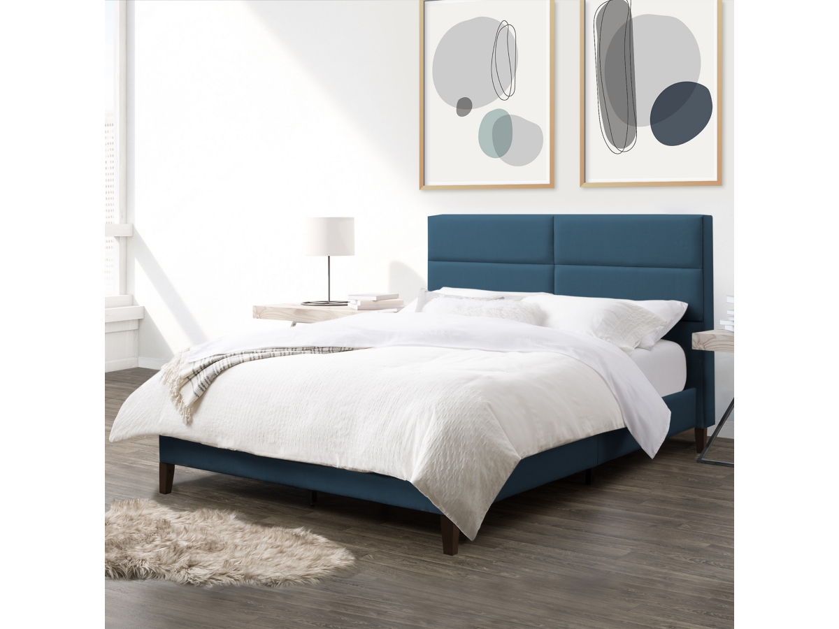 CorLiving Bellevue Full Upholstered Panel Bed