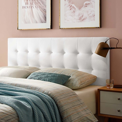 Click here for Emily Biscuit Tufted Velvet Headboard  White prices