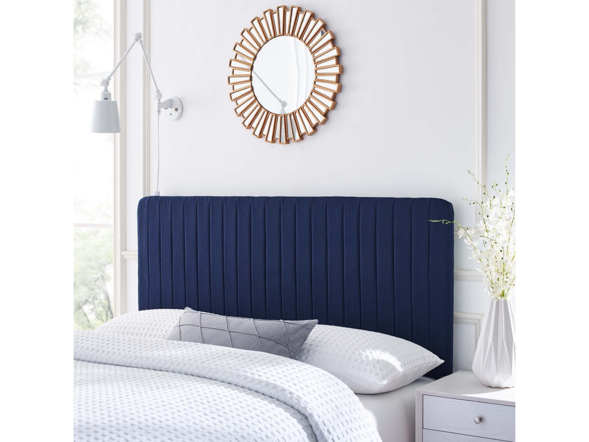Royal blue headboard queen store