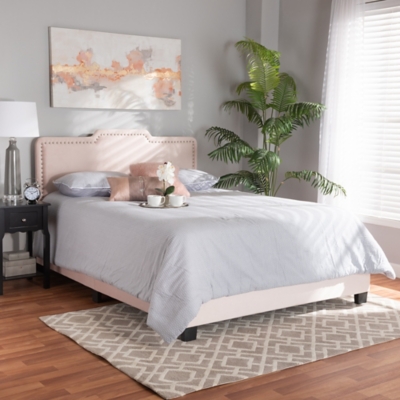 Click here for Baxton Studio Benjen Upholstered Queen Panel Bed... prices