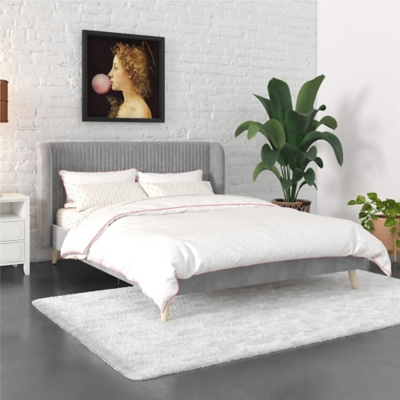 Click here for Novogratz Holly Upholstered Queen Wingback Bed  Li... prices