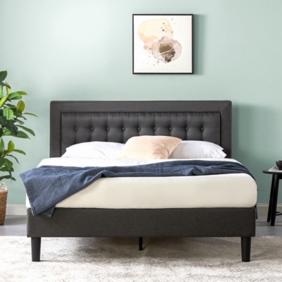 Click here for ZINUS Platform King Bed Frame with Headboard  Dark... prices