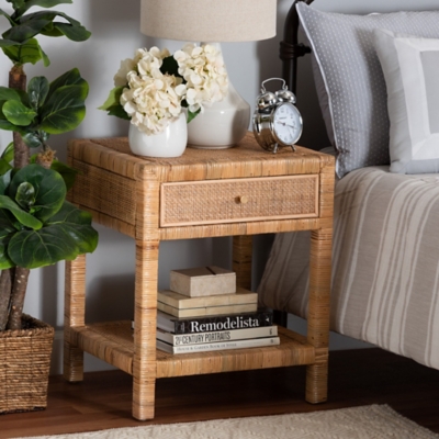 Click here for bali & pari Adelia Natural Rattan Nightstand  Natu... prices