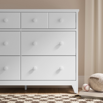 Click here for Storkcraft Moss 6 Drawer Double Dresser  White prices