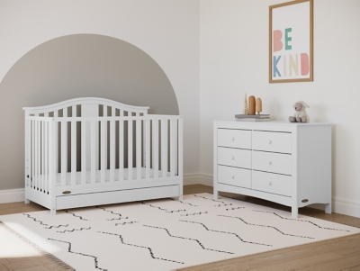 Click here for Graco Noah 6 Drawer Double Dresser  White prices