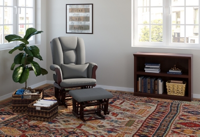 Click here for Storkcraft Tuscany Glider and Ottoman  Espresso/Gr... prices