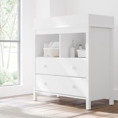 Click here for Storkcraft Alpine 2-Drawer Changing Chest  White prices