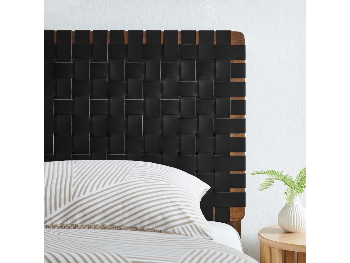 Sparta Weave Twin Vegan Leather Headboard
