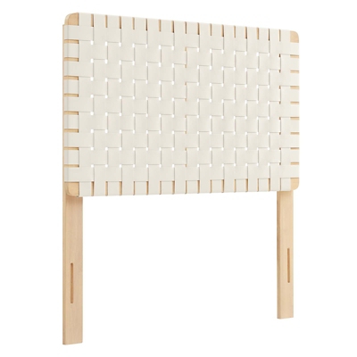 Sparta Weave Twin Vegan Leather Headboard | Ashley