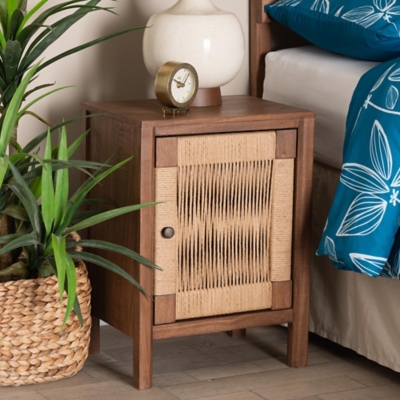 Click here for bali & pari Holitz 16 Nightstand  Walnut Brown/Lig... prices