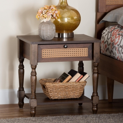 Click here for Baxton Studio Roden 20 Nightstand  Dark Brown prices