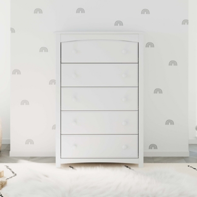 Click here for Storkcraft Kenton 5 Drawer Dresser  White prices