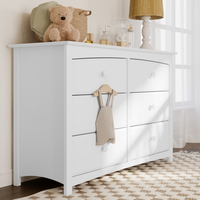 Click here for Storkcraft Kenton 6 Drawer Double Dresser  White prices