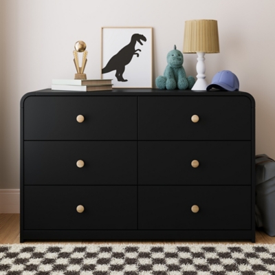 Click here for Storkcraft Next Santos 6 Drawer Double Dresser  Bl... prices
