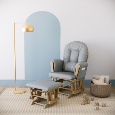 Click here for Storkcraft Hoop Glider and Ottoman  Natural/Light... prices