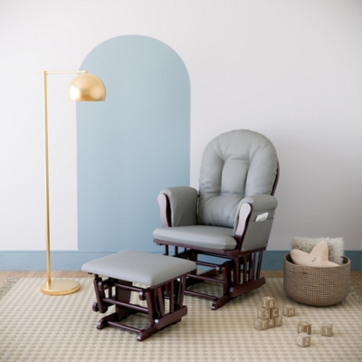 Click here for Storkcraft Hoop Glider and Ottoman  Espresso/Light... prices