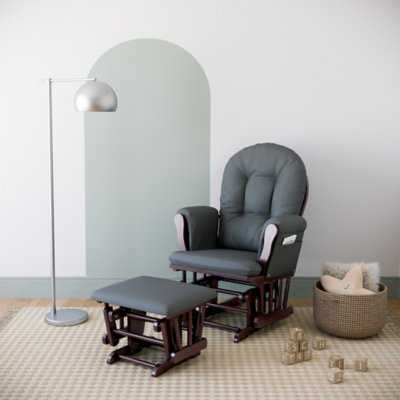 Click here for Storkcraft Hoop Glider and Ottoman  Espresso/Gray prices