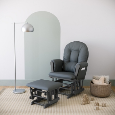 Click here for Storkcraft Hoop Glider and Ottoman  Gray/Gray prices