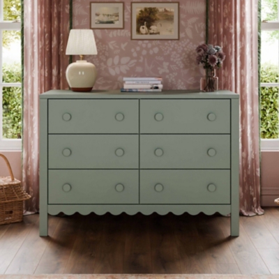 Click here for daVinci Sammy Scallop 6-Drawer Dresser  Light Sage prices
