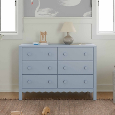 Click here for daVinci Sammy Scallop 6-Drawer Dresser  Powder Blu... prices
