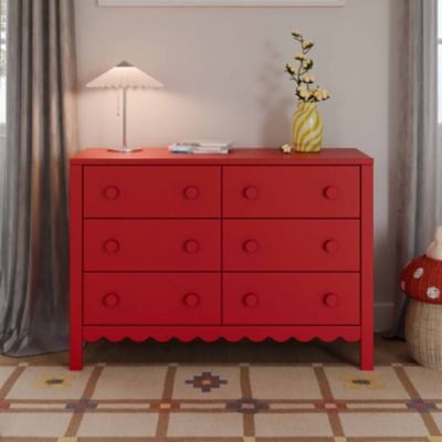 Click here for daVinci Sammy Scallop 6-Drawer Dresser  Strawberry... prices
