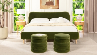 Click here for Jennifer Taylor Home Roman King Upholstered Platfo... prices