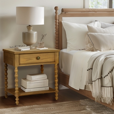 Click here for Madison Park Signature 1 Drawer Nightstand  Natura... prices