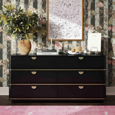 Click here for TOV Furniture Julieta 62 6 Drawer Dresser  Black prices