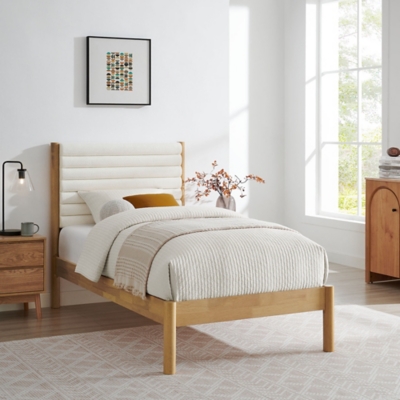 Click here for Modway Olea Twin Boucle Channel Tufted Platform Be... prices