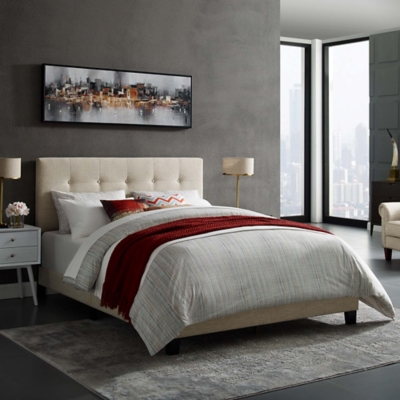 Click here for Modway Amira Queen Upholstered Bed  Beige prices