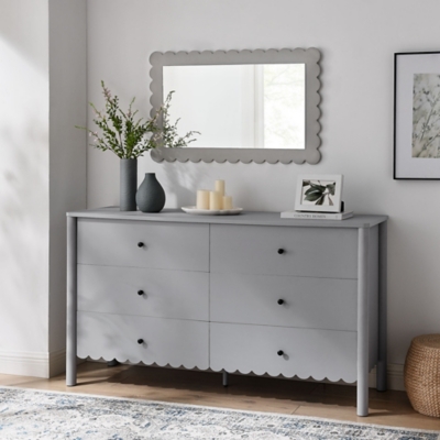 Click here for Modway Emmeline Scalloped 59 6 Drawer Dresser  Lig... prices
