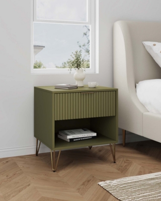 Click here for Manhattan Comfort DUMBO 20 1 Drawer Nightstand  Ol... prices