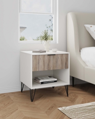 Click here for Manhattan Comfort DUMBO 20 1 Drawer Nightstand  Wh... prices