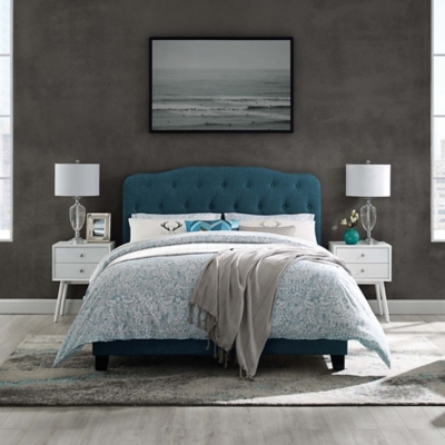Click here for Modway Amelia Full Upholstered Bed  Azure prices
