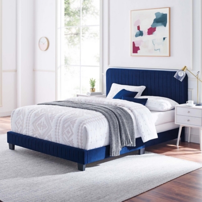 Click here for Modway Celine Twin Channel Tufted Bed  Navy prices