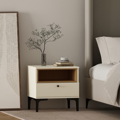 Click here for Manhattan Comfort Amara 20 1 Drawer Nightstand  Cr... prices