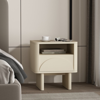 Click here for Manhattan Comfort Ella 20 1 Drawer Nightstand  Cre... prices