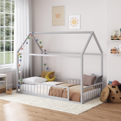 Click here for Little Seeds Skyler Twin Montessori House Bed  Dov... prices