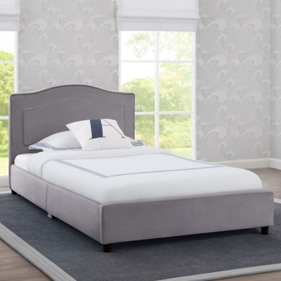 Click here for Delta Children Twin Upholstered Bed  Gray prices
